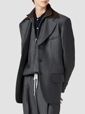 Miu Miu Single-breasted Pinstripe Jacket