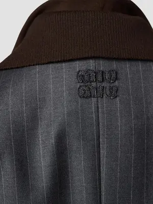 Miu Miu Single-breasted Pinstripe Jacket