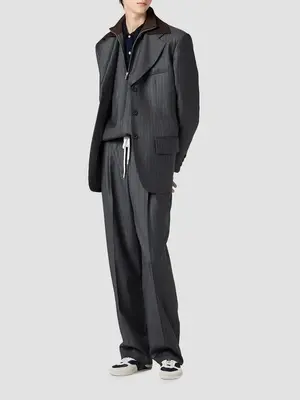 Miu Miu Single-breasted Pinstripe Jacket