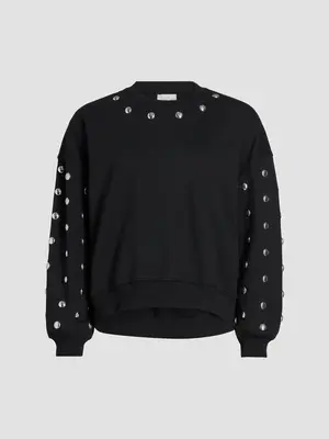 Cinq À Sept Brandy Studded Sweatshirt - Black