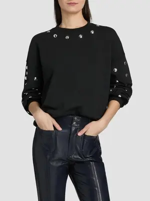 Cinq À Sept Brandy Studded Sweatshirt