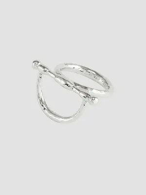 ANABEL ARAM Cheval -plated Horsebit Ring