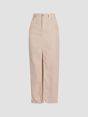 L'Agence Carmy Denim Maxi Skirt