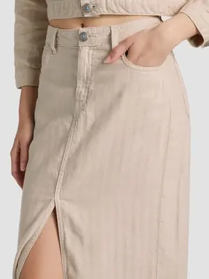 L'Agence Carmy Denim Maxi Skirt