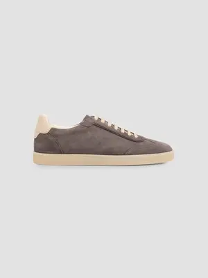 Brunello Cucinelli Suede Low-top Sneakers Anthracite