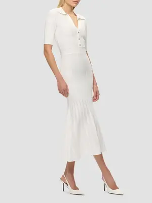 Herve Leger Adele Rib-knit Midi-dress