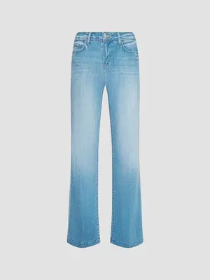 L'Agence Joanne Low-rise Wide-leg Jeans - Pacific