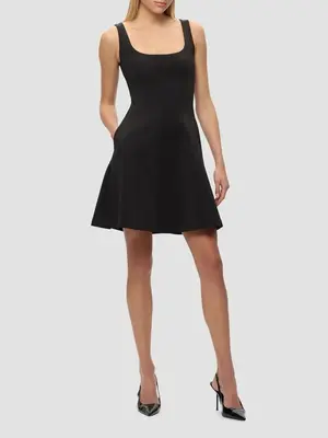 Herve Leger The Penelope Scuba A-line Minidress