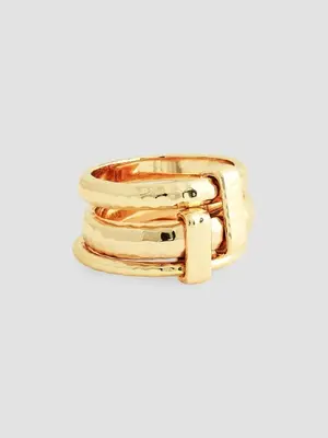 ANABEL ARAM Farrier 18k -plated Triple Connected Ring