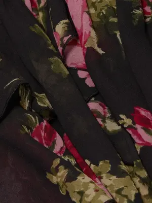 Cinq À Sept Emelia Baroque Roses Minidress