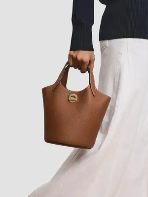 Veronica Beard Anchor Leather Bag - Hazelwood