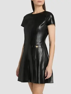 Cinq À Sept Nova Faux Leather Minidress