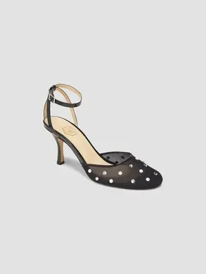 NALEBE Stellar 100mm Embellished Pumps - Black