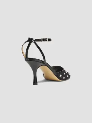 NALEBE Stellar 100mm Embellished Pumps - Black