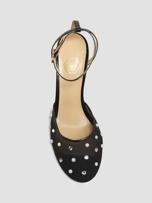 NALEBE Stellar 100mm Embellished Pumps - Black