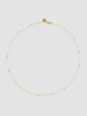 ANABEL ARAM 18k--plated & Cubic Zirconia Chain Necklace - Gold