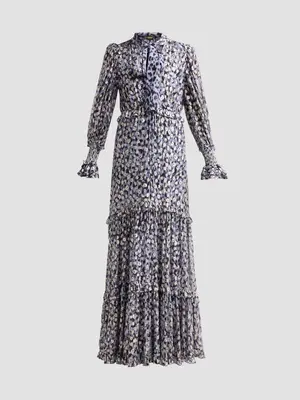 Kobi Halperin Dana Animal-print Maxi Dress - Frost Multi