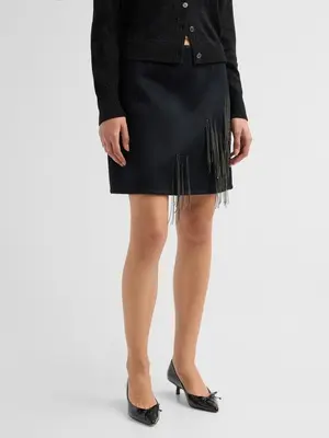 Kobi Halperin Scarlett Wool Silk Mini Skirt