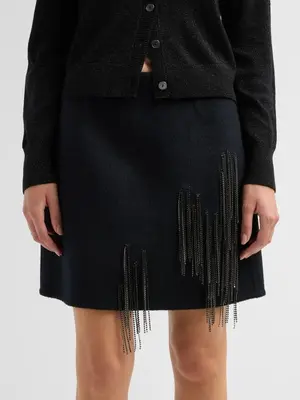 Kobi Halperin Scarlett Wool Silk Mini Skirt