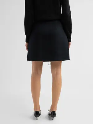 Kobi Halperin Scarlett Wool Silk Mini Skirt