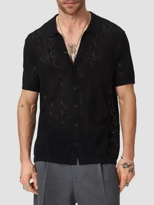 John Varvatos Emil Pointelle Sweater Shirt