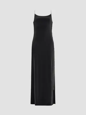 Herve Leger The Aviva Chain-trim Jersey Gown
