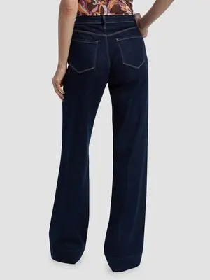 L'Agence Nolan Patch Pocket Wide-leg Jeans - Koval