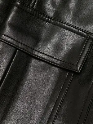 Cinq À Sept Giles Faux-leather Cropped Pants