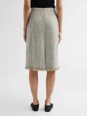 UNGARO Edith Tweed Knee-length Skirt