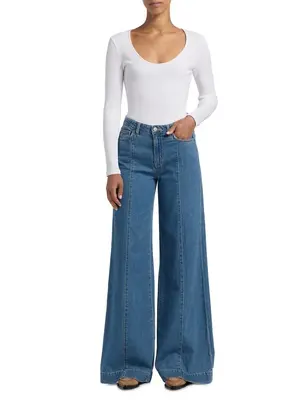 L'Agence Sandy High-rise Wide-leg Jeans