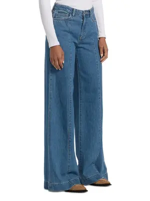 L'Agence Sandy High-rise Wide-leg Jeans