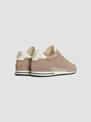 Brunello Cucinelli Textured Suede Low-top Sneakers