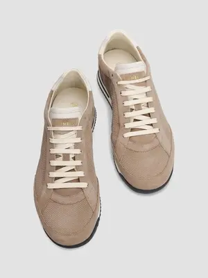 Brunello Cucinelli Textured Suede Low-top Sneakers