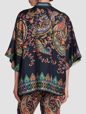 Etro Kesa Paisley Stretch Cotton Jacket