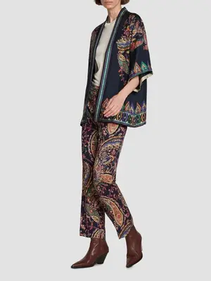 Etro Kesa Paisley Stretch Cotton Jacket