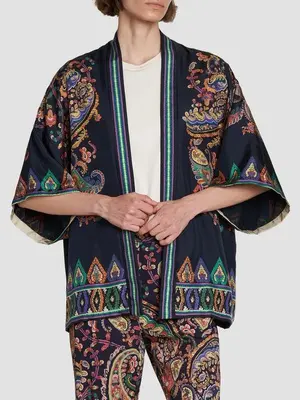 Etro Kesa Paisley Stretch Cotton Jacket