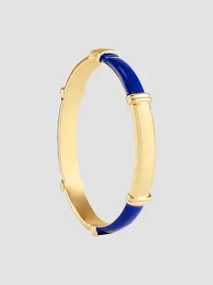 ANABEL ARAM Forza 18k--plated & Gemstone Bangle - Lapis