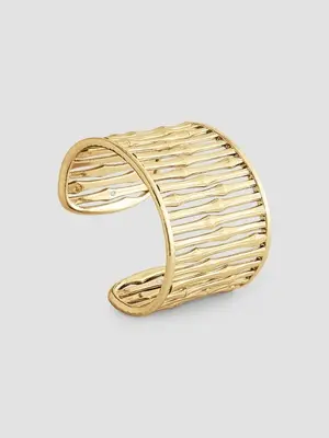 ANABEL ARAM Bamboo 18k--plated Cuff - Gold