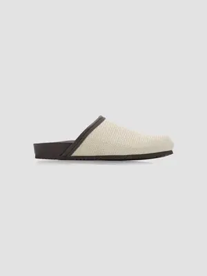 Brunello Cucinelli Micro Raffia Slippers
