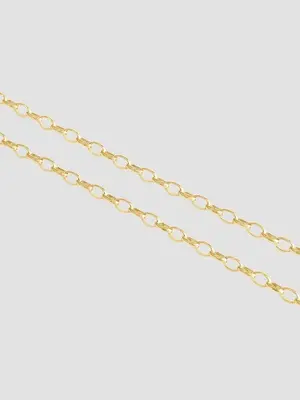 ANABEL ARAM 18k--plated Oval-link Chain Necklace