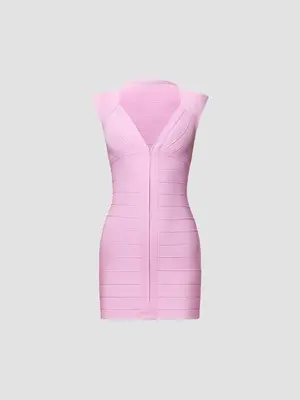 Herve Leger 40th Anniversary The Red Carpet Minidress - Aster