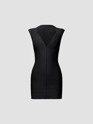 Herve Leger 40th Anniversary The Red Carpet Minidress - Black