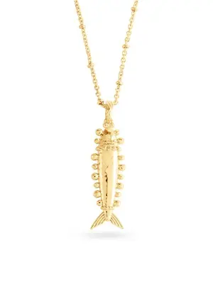 ANABEL ARAM Milos 18k-gold-plated & Enamel Medium Fish Charm