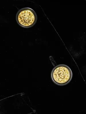 L'Agence Jia Cropped Velvet Jacket