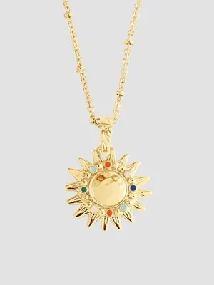 ANABEL ARAM Milos Soleil 18k-gold-plated & Enamel Charm - Multi
