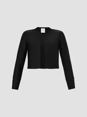 Herve Leger Lucia Rib-knit Crop Jacket