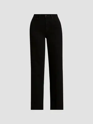 L'Agence Scottie High-rise Wide-leg Jeans Black