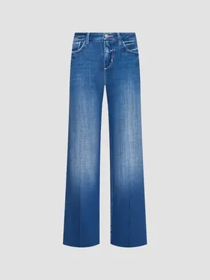 L'AGENCE Scottie High-rise Wide-leg Jeans Hasting