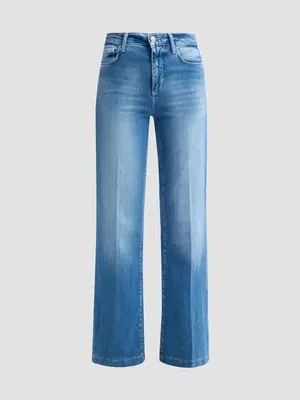 L'Agence Scottie High-rise Wide-leg Jeans - Sullivan