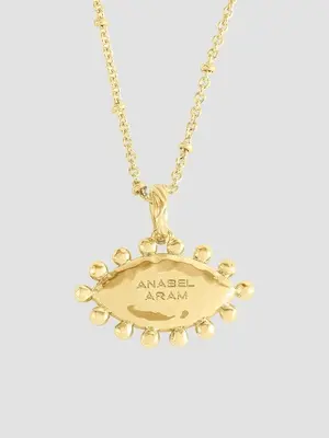 ANABEL ARAM Milos 18k-gold-plated & Enamel Evil Eye Charm